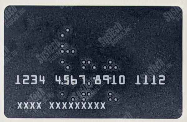 789-0008587 NCR Interactive 6691 Braille Set | systechdisplays.com