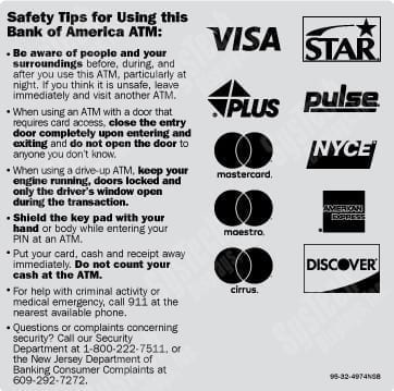 Braille ATM Decal Set for NCR 6691 Series - SysTech Displays