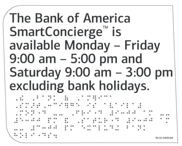 ATM Braille Decals for NCR, Diebold, and Hyosong - SysTech Displays